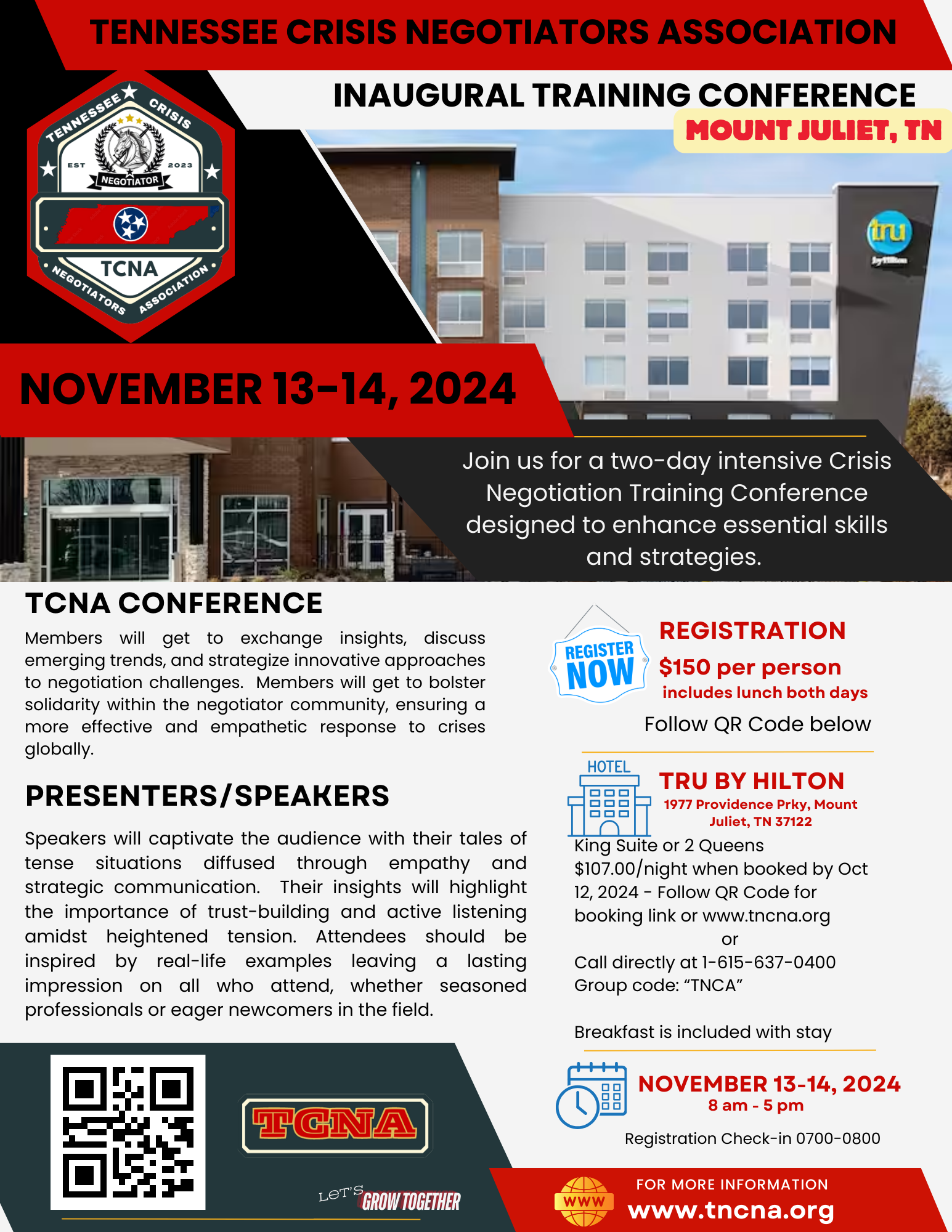 TCNA 2024 Conference — TENNESSEE CRISIS NEGOTIATORS ASSOCIATION