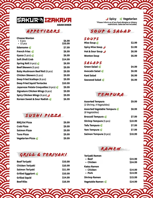 All You Can Eat | Sakuro Izakaya Asian Restaurant & Diner