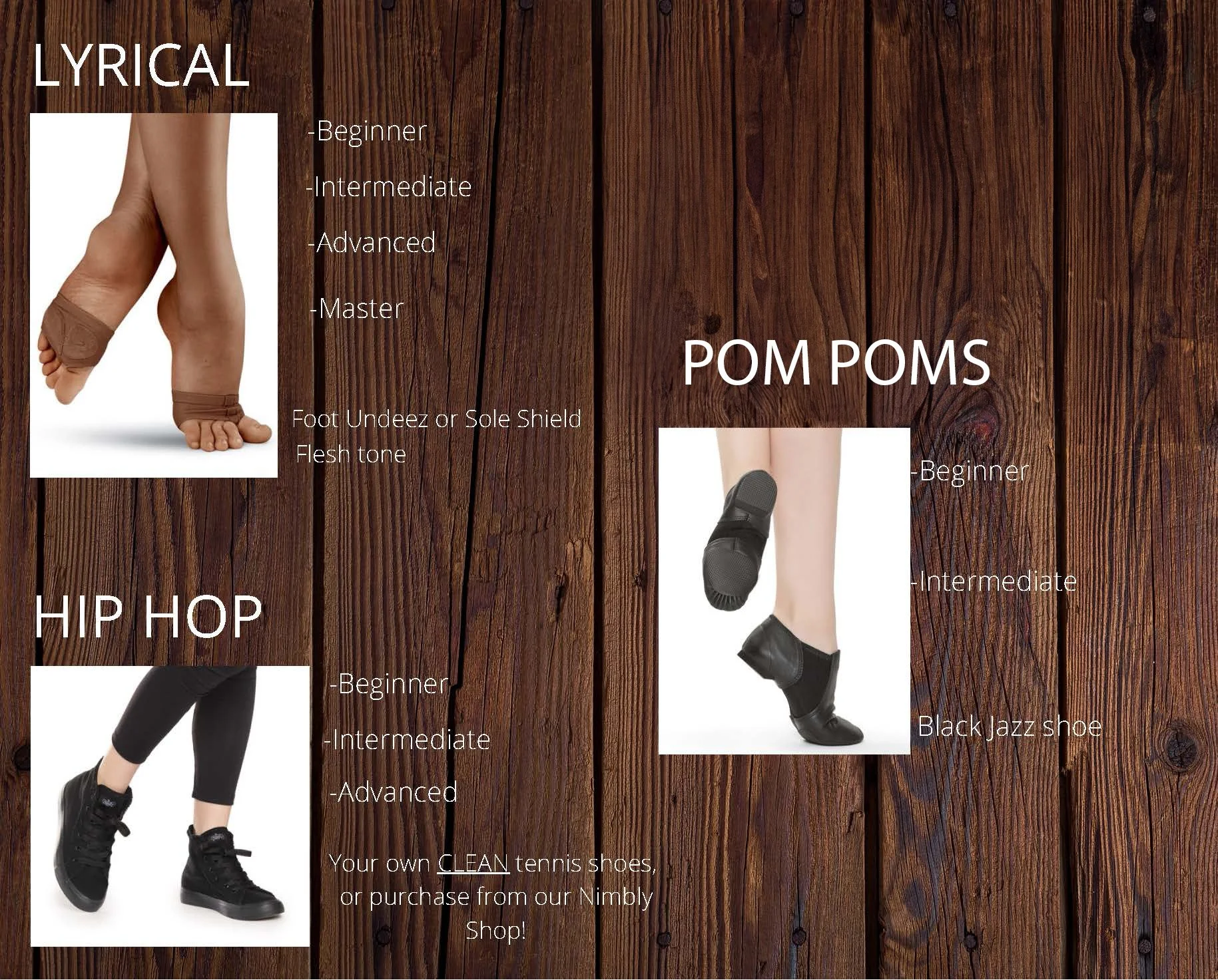 Dress Code — Center Stage Dance Studio in North County