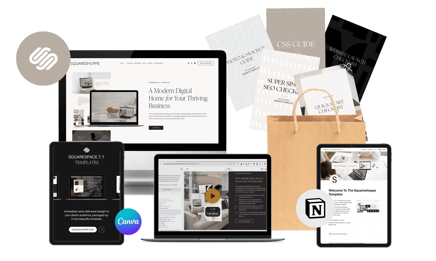 Squareshoppe / $197 — Creative Process Co.