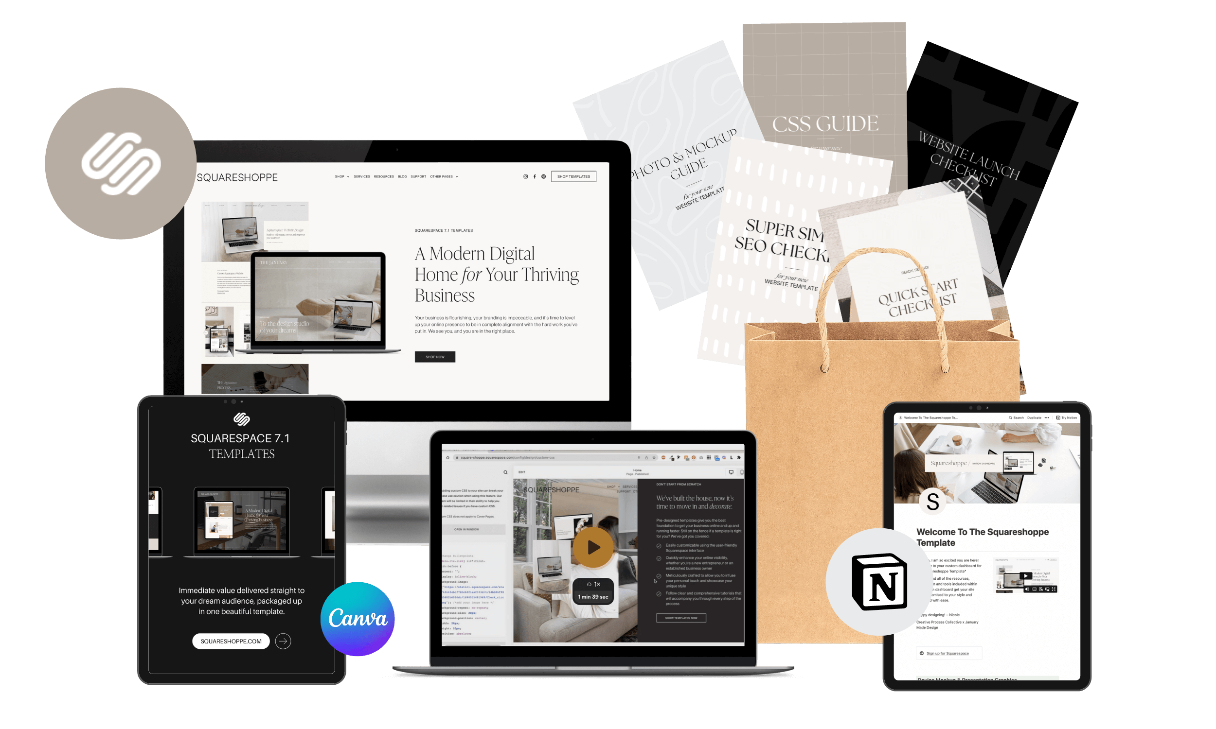 Squareshoppe / $197 — Creative Process Co.