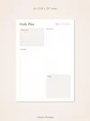 Printable 2D1P Daily Journal - Two Days Per Page — Mocha Printables