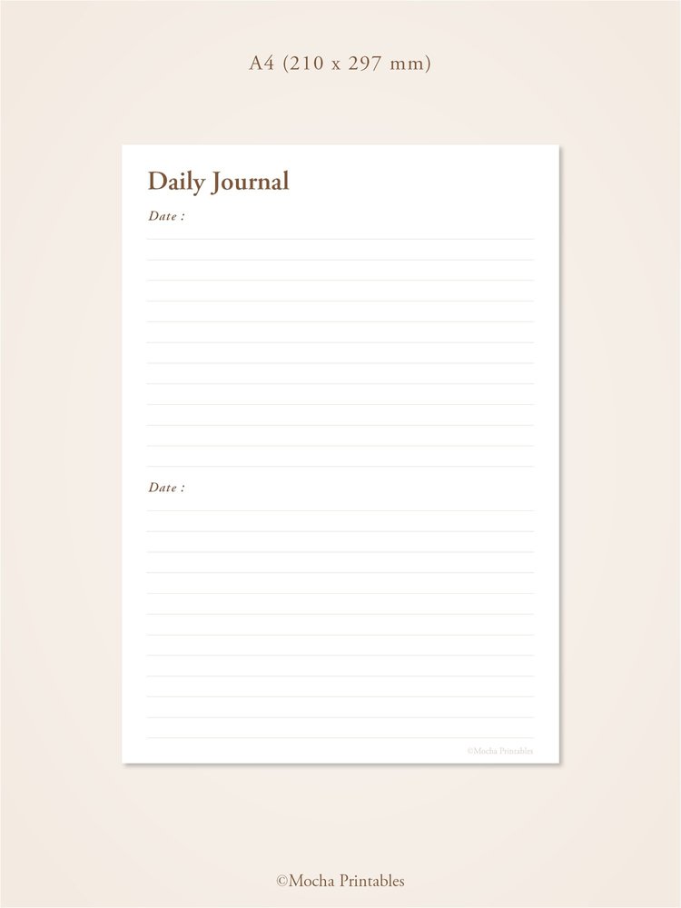 Printable Daily Planner - Organize Your Day Effectively — Mocha Printables