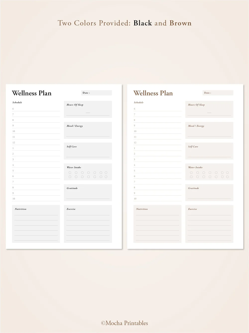 Printable Daily Planner - Organize Your Day Effectively — Mocha Printables