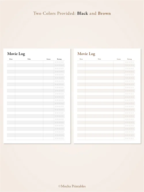 Printable Time Log - Track Your Daily Activities — Mocha Printables