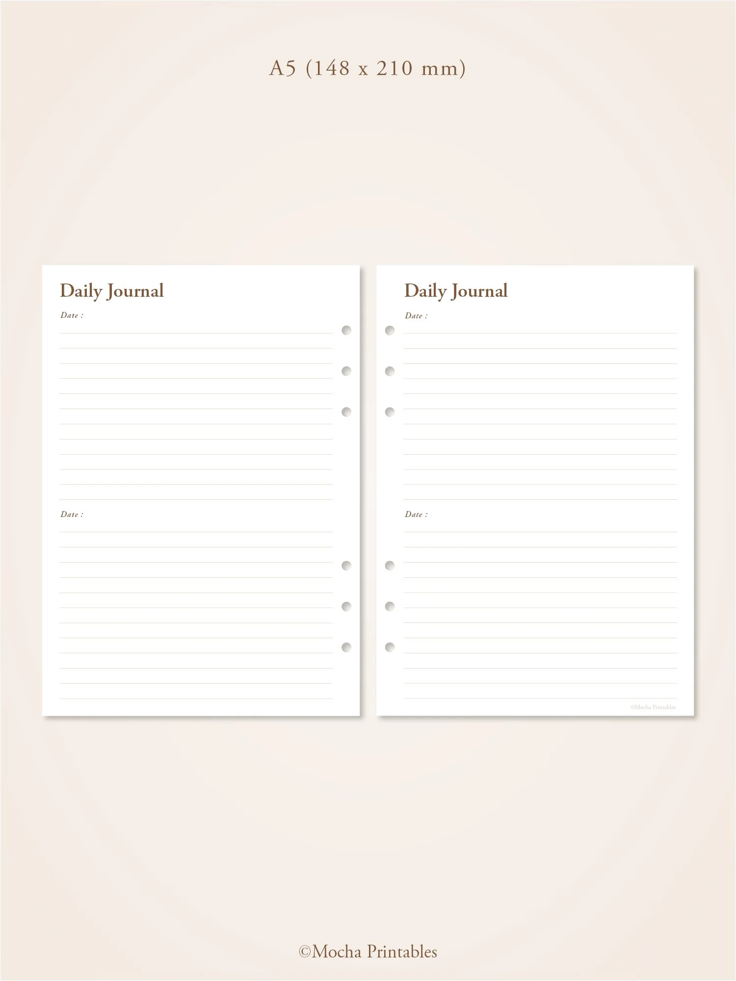 Printable Daily Planner - Organize Your Day Effectively — Mocha Printables