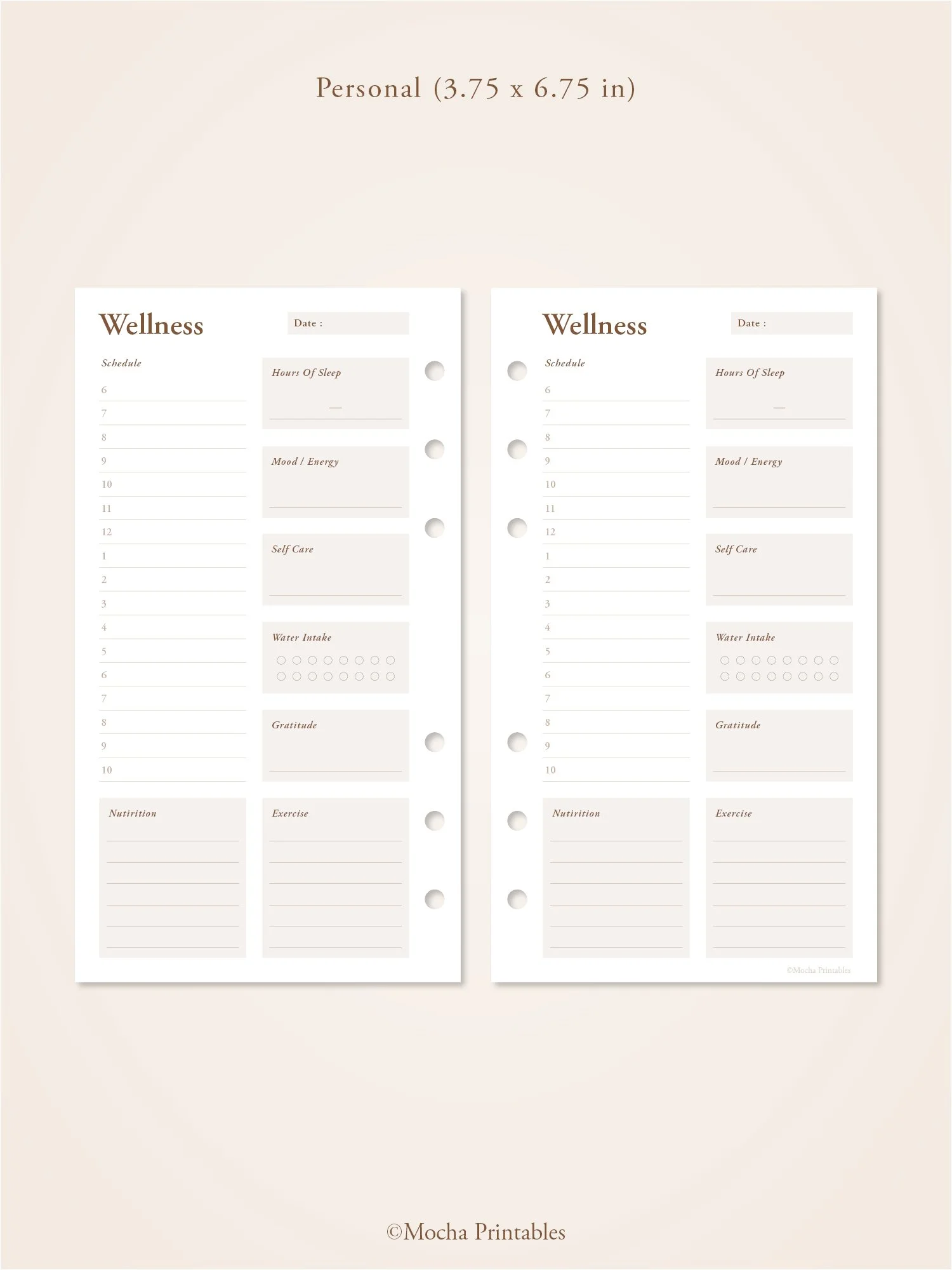 Printable Daily Planner - Organize Your Day Effectively — Mocha Printables