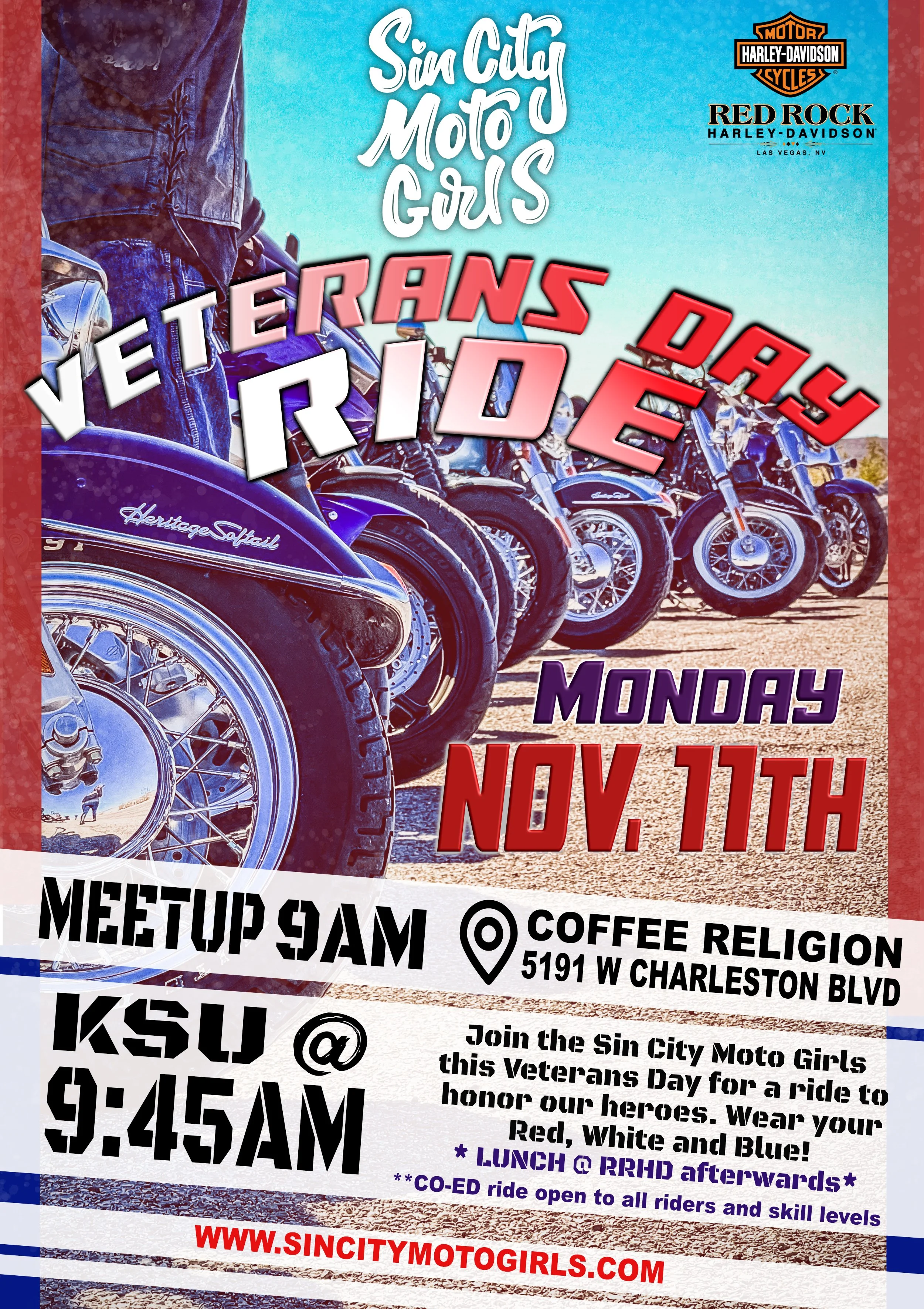 SCMG Veterans Day Ride — Sin City Moto Girls