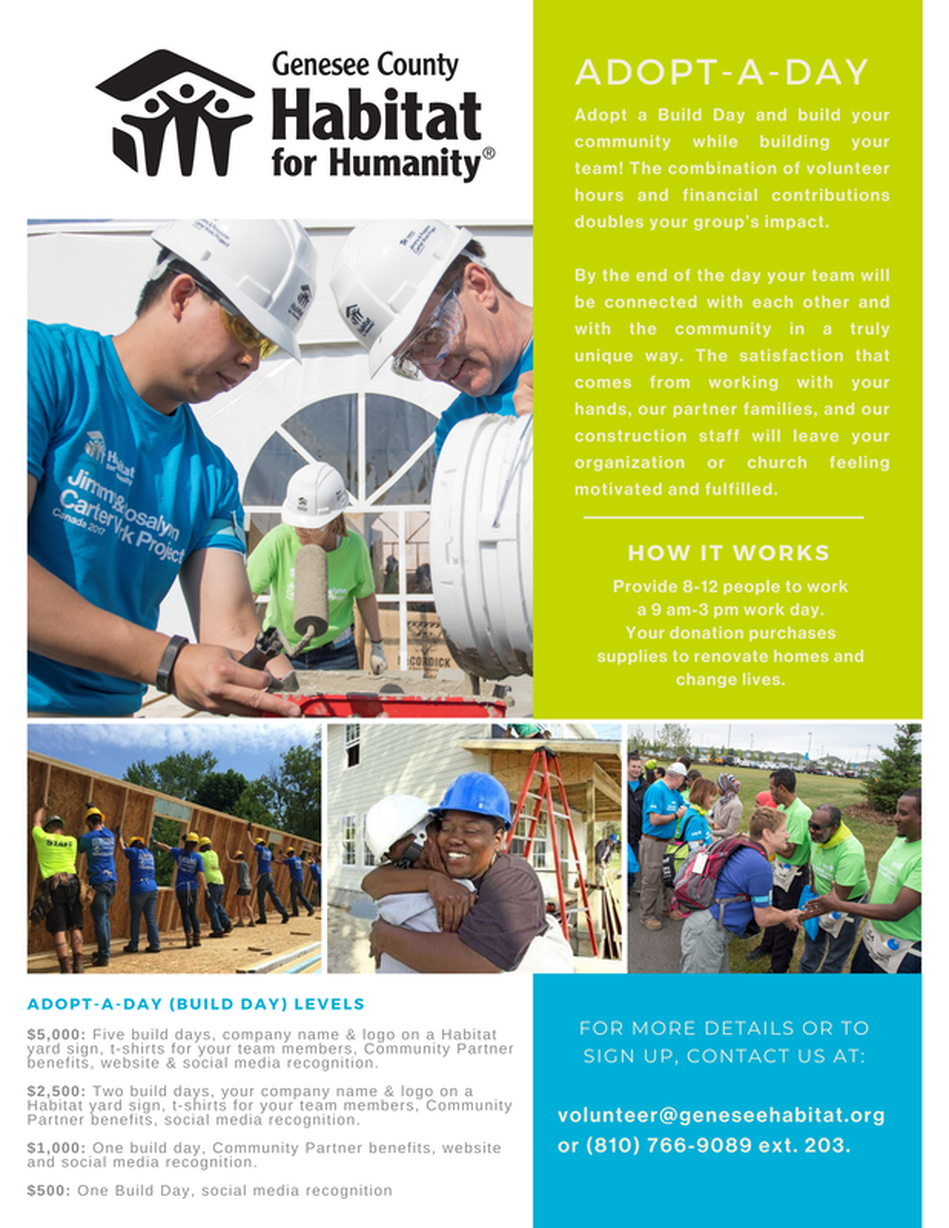 Take Action — Genesee County Habitat for Humanity