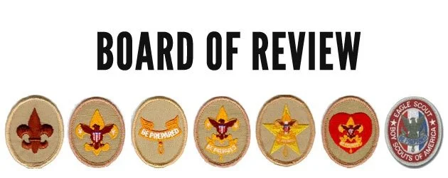 Board of Review Paperwork Check — Troop & Crew 254