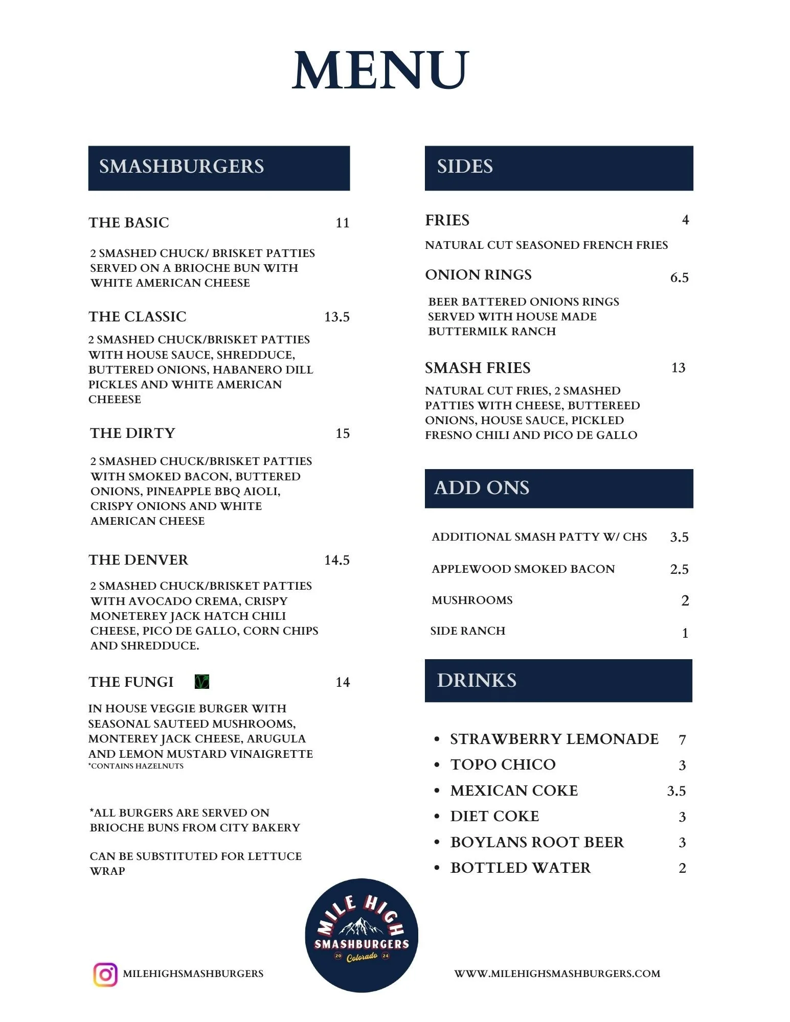 Mile High Smash Burgers