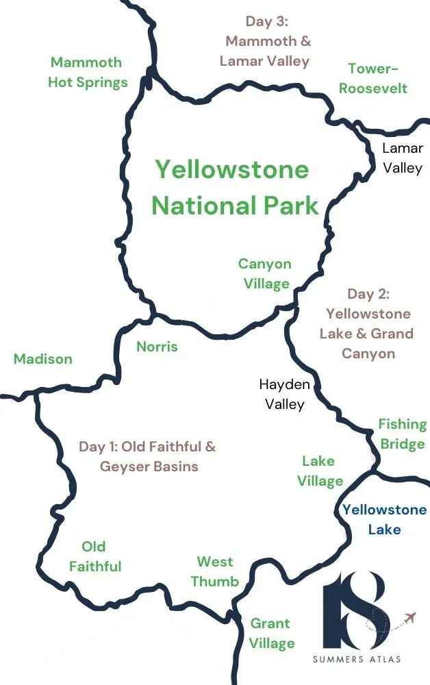 3 Day Itinerary Yellowstone