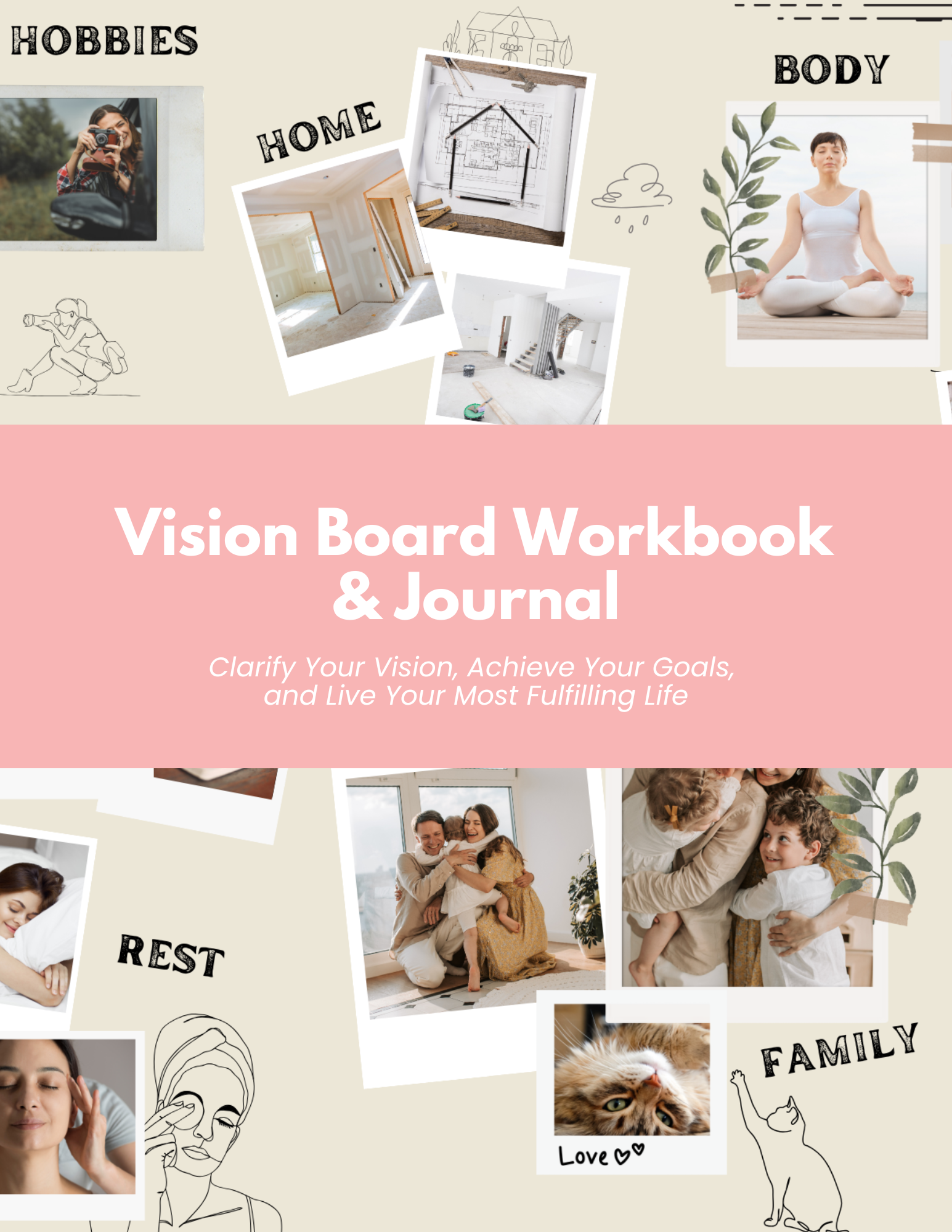 Affirmations Oasis Vision Board Journaling Workbook Kit ...