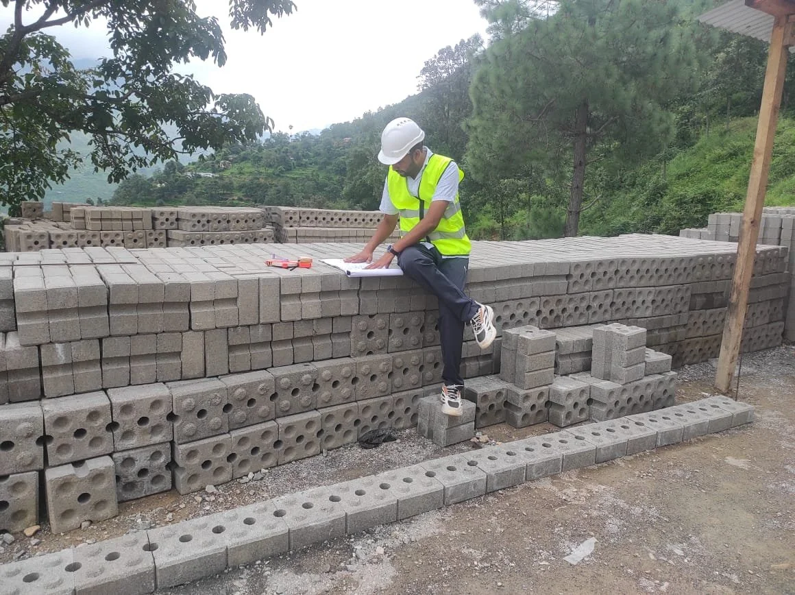 Eco-bricks build skills, schools and health posts in West Nepal