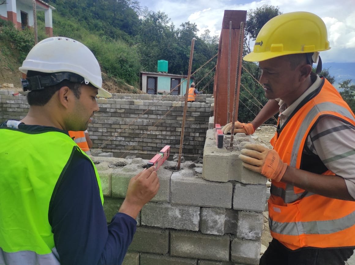 Eco-bricks build skills, schools and health posts in West Nepal