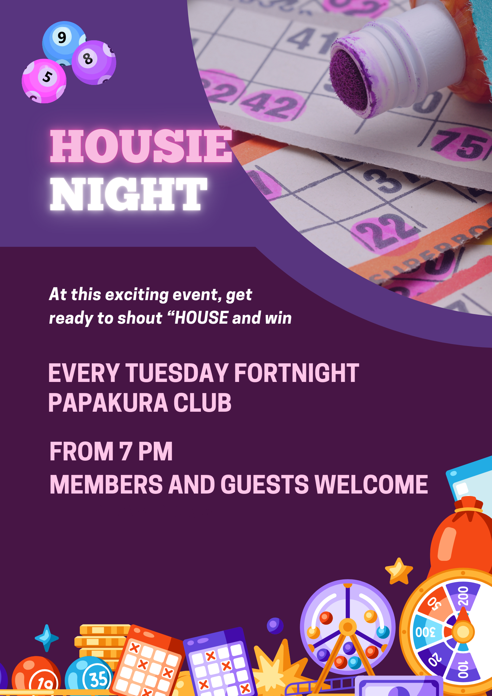 Housie — Papakura Club Inc.