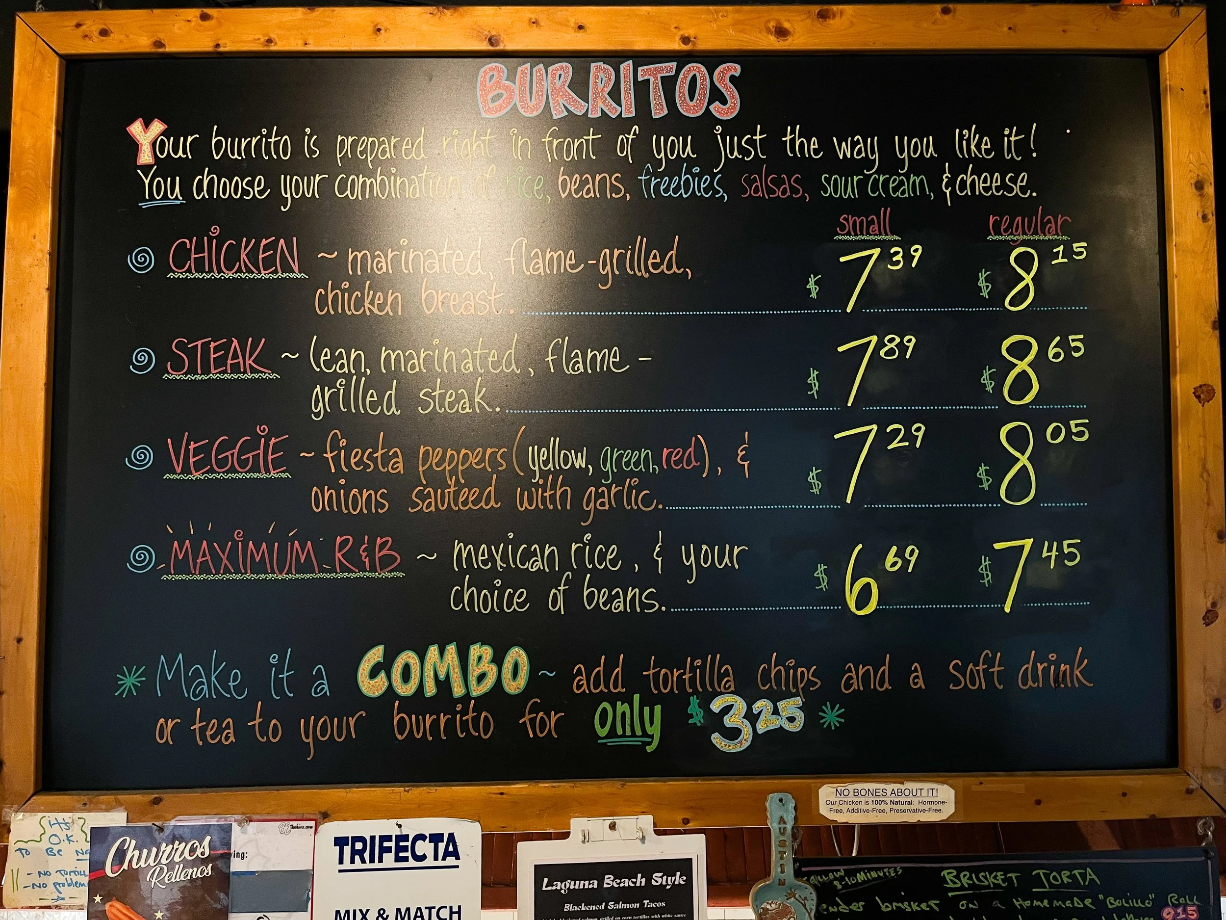 Menu 1 — Baja Burrito