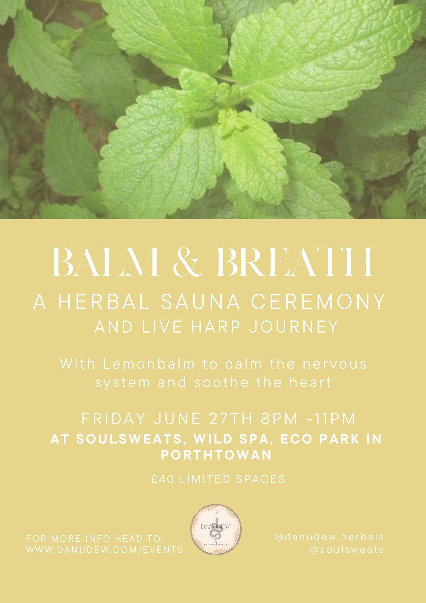 Balm & Breath: A Herbal Sauna Ceremony — Danudew Herbals