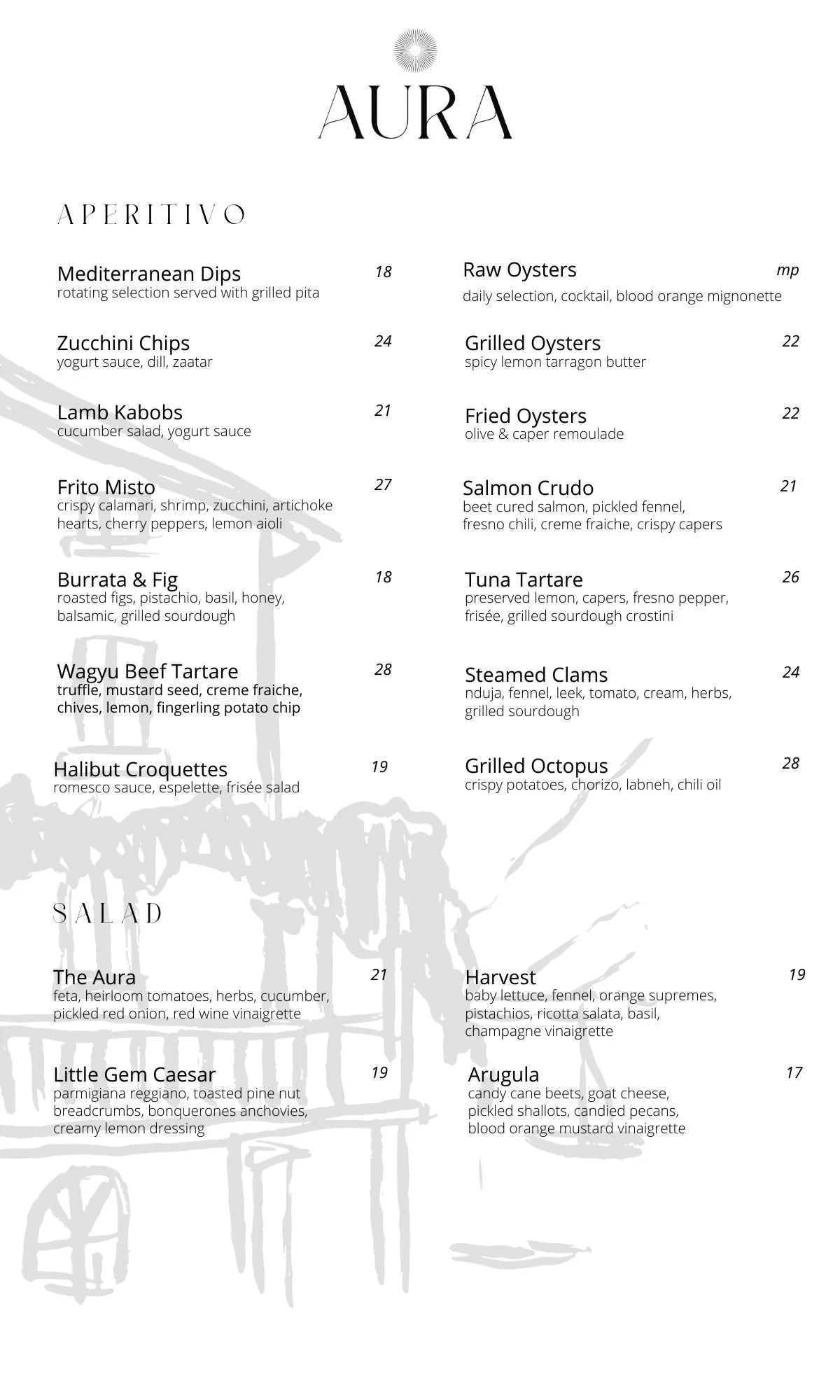 Dinner — Aura Restaurant