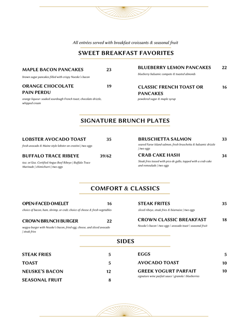 Menu | Discover Our Menu – Reserve Your Table — The Crown's Ember