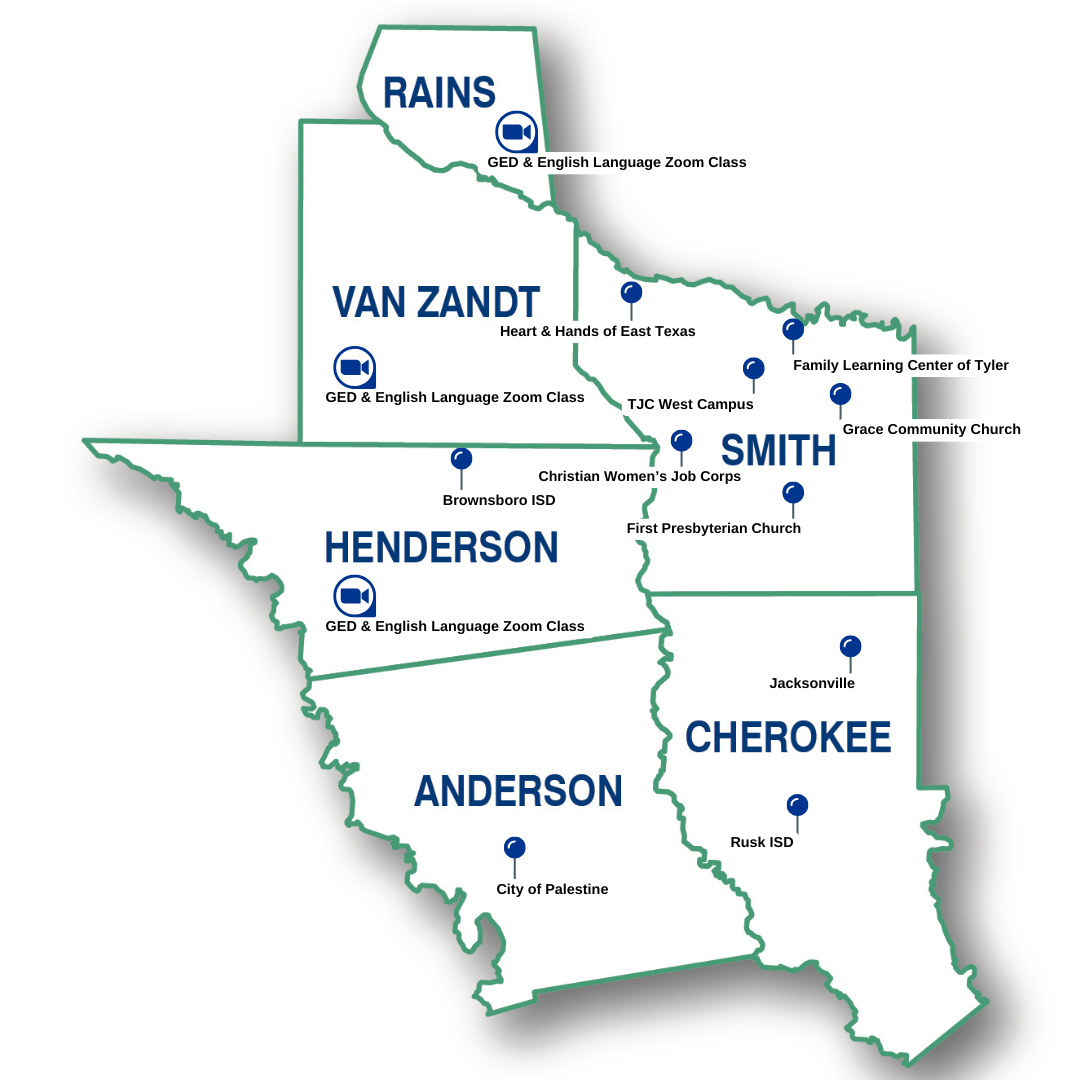 Locations — PAVE East Texas