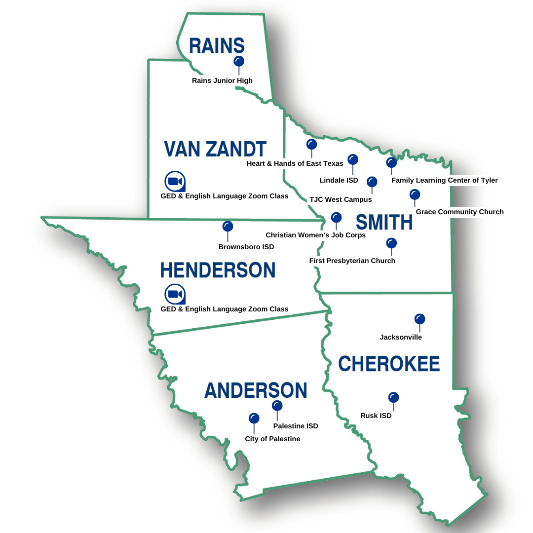 Locations — PAVE East Texas