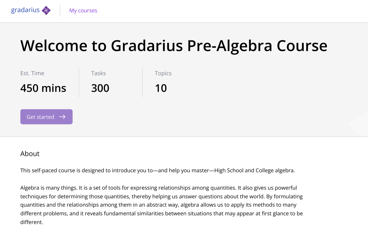 Gradarius - Math Learning Platform