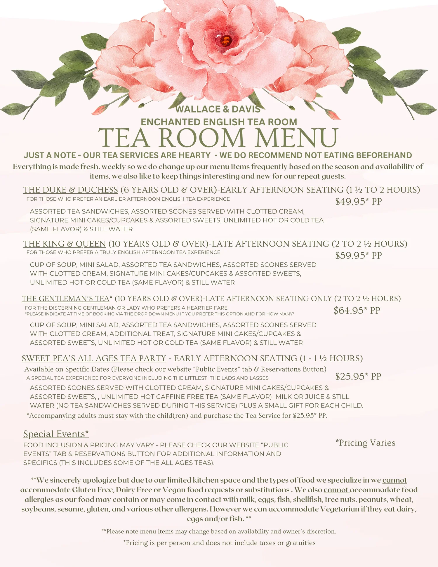 Tea Room Menu/Pricing | Discover Authentic Tea Experience — Reserve ...