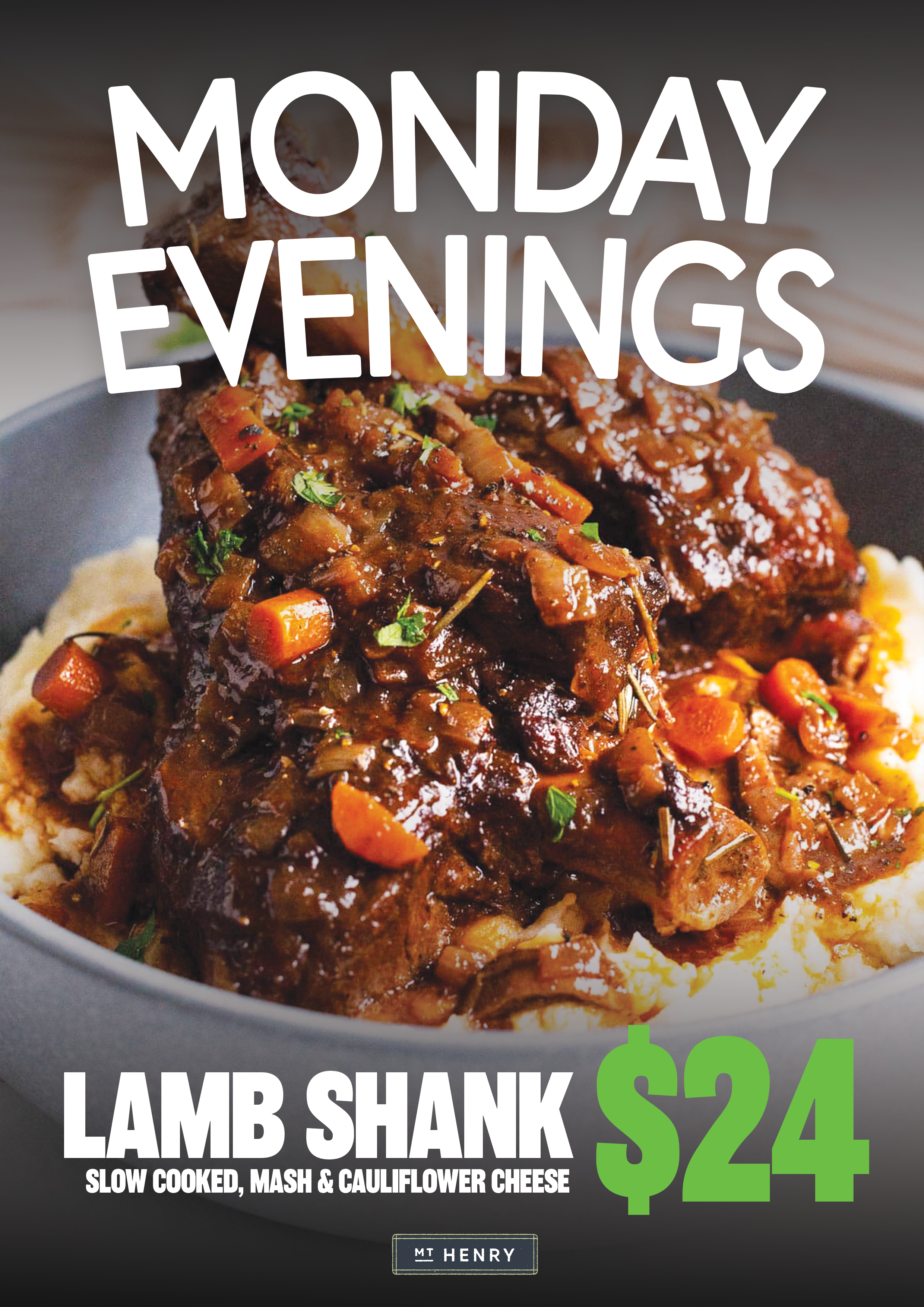 Menus & Specials — Mt Henry Tavern