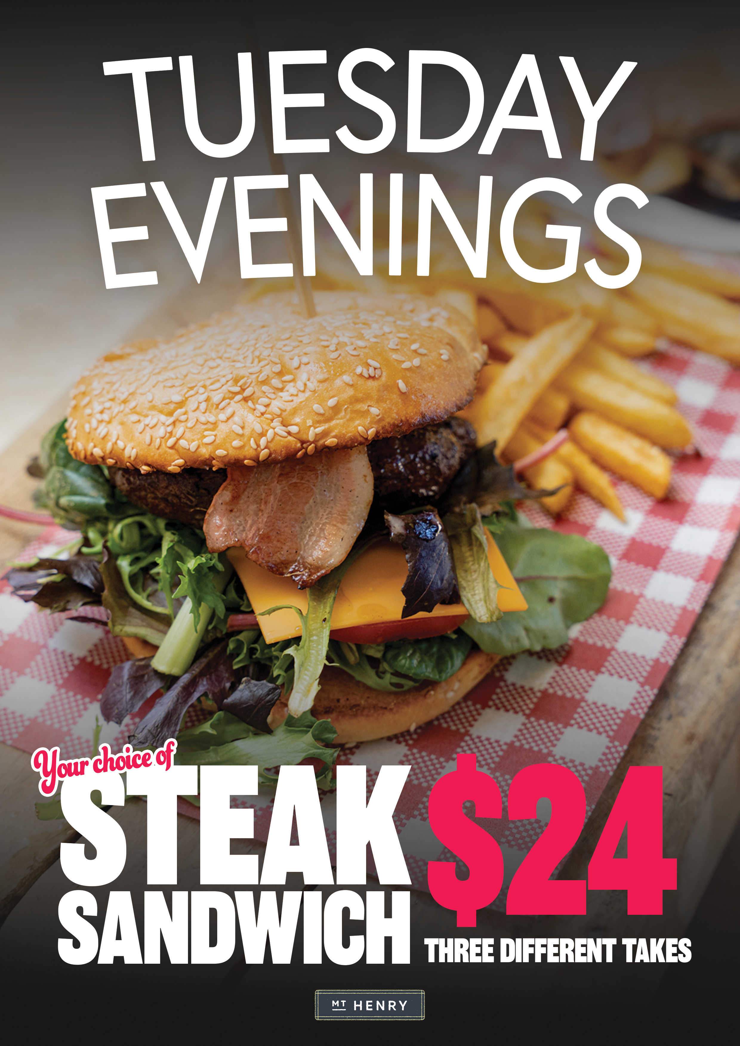 Menus & Specials — Mt Henry Tavern