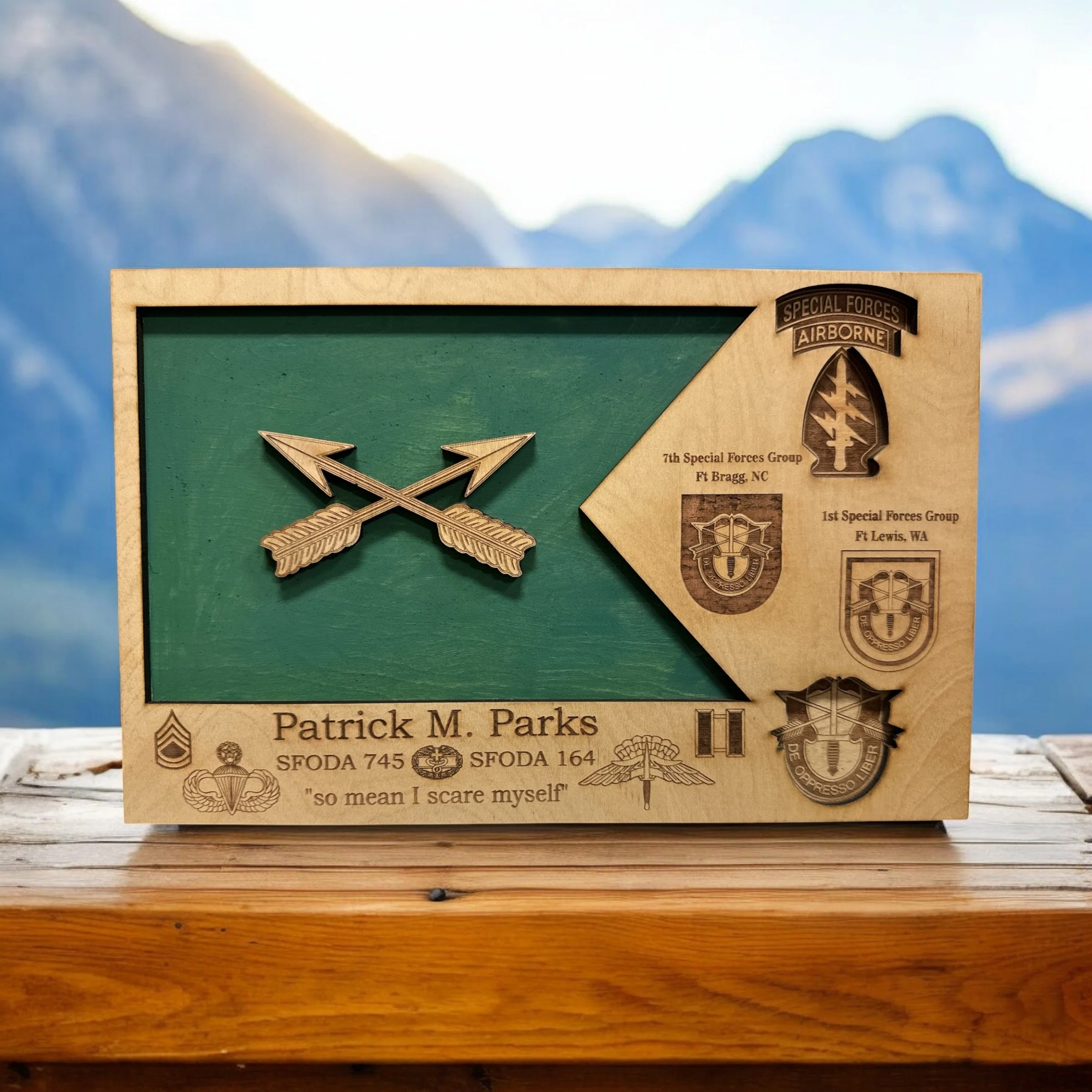 Custom Military Guidon Sign — Osprey Laser Graphics & Design