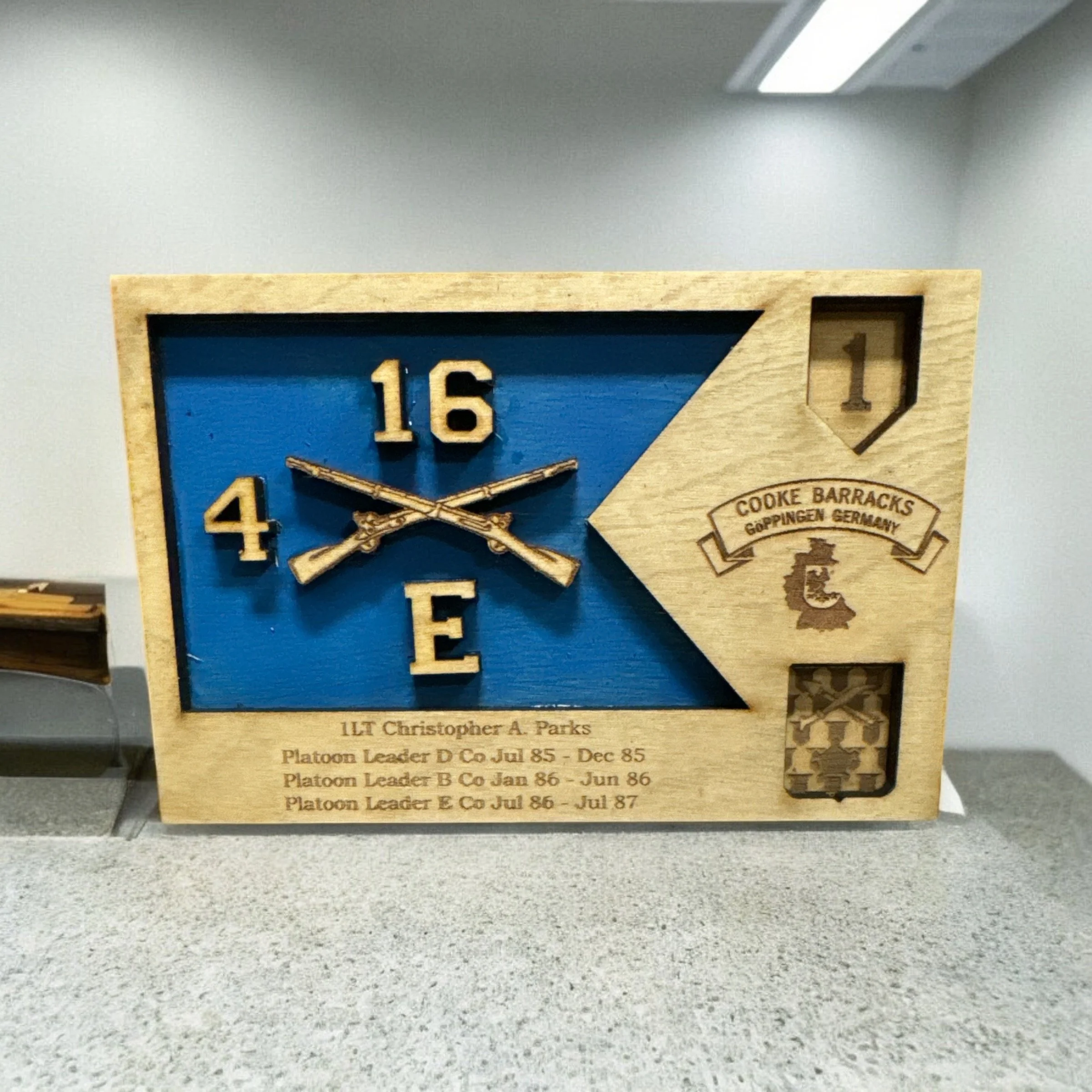 Custom Military Guidon Sign — Osprey Laser Graphics & Design