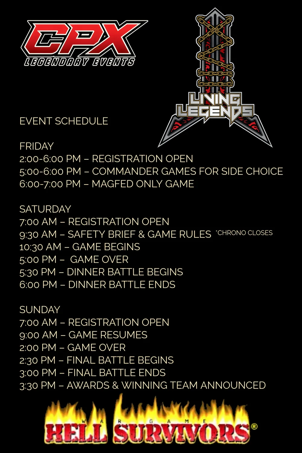 LIVING LEGENDS — CPX Events
