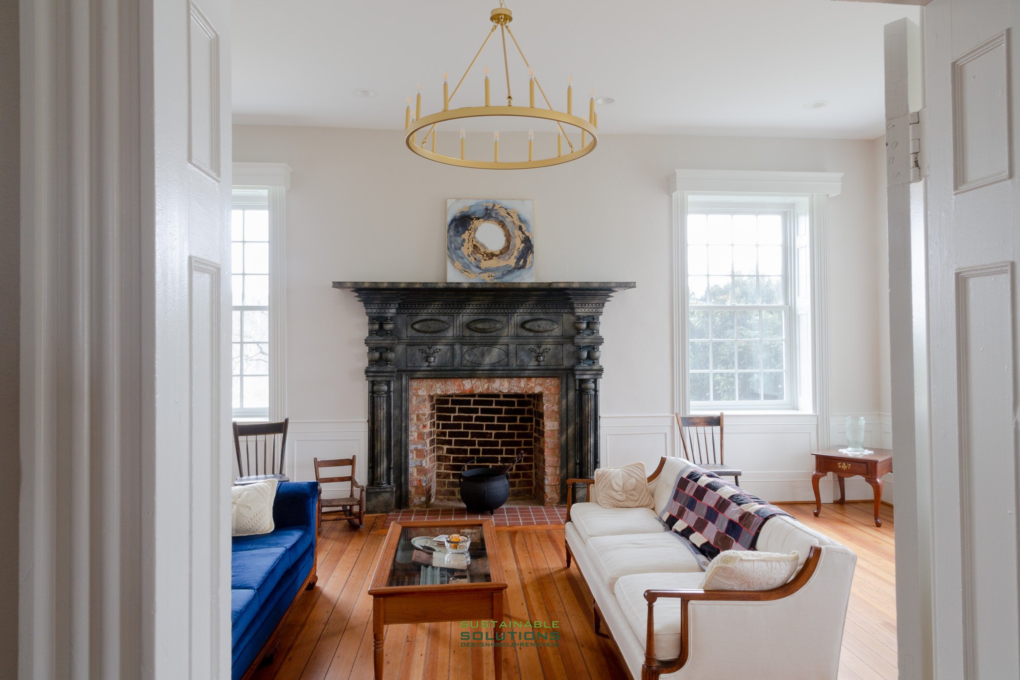 1800's Augusta Farmhouse . Sustainable Solutions of Virginia