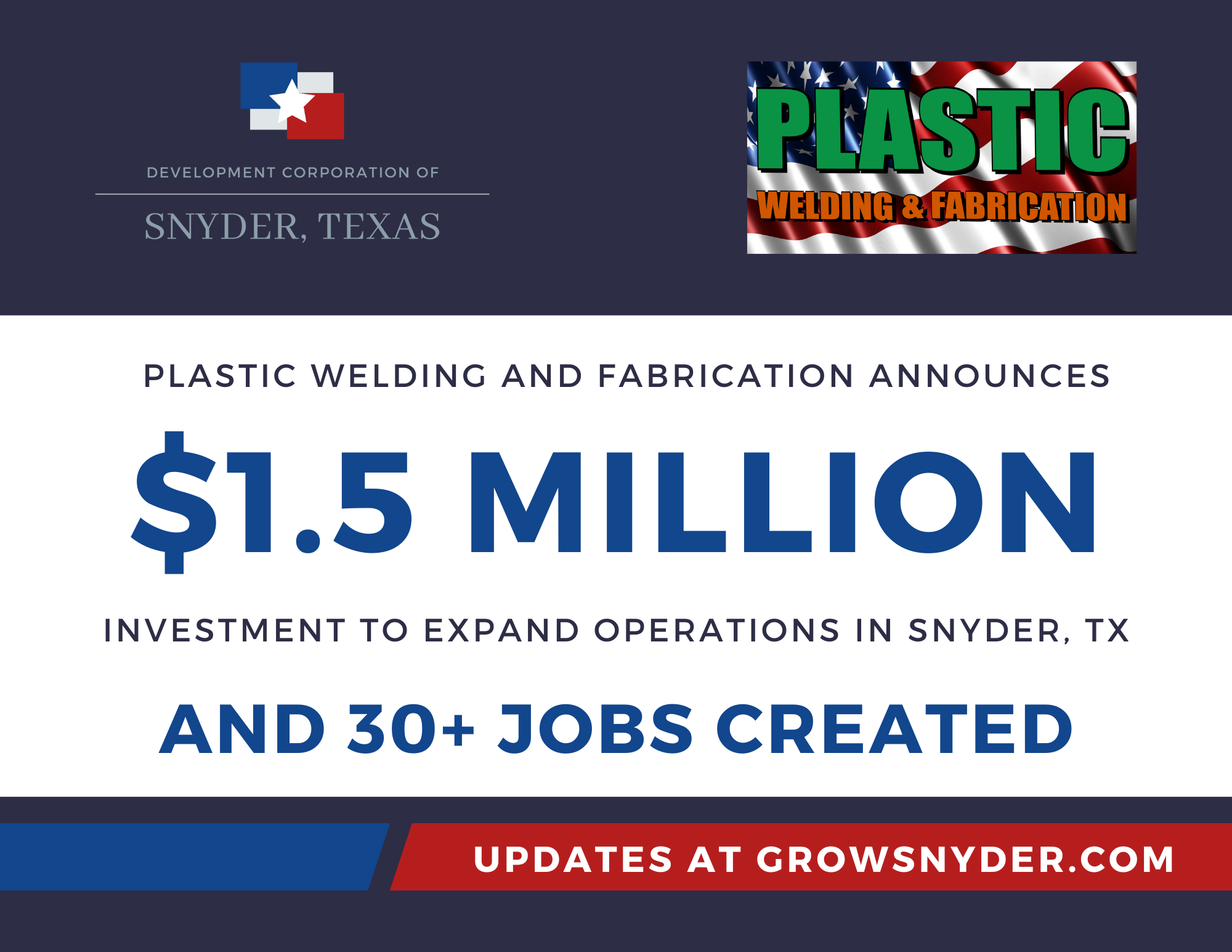 Plastic Welding & Fabrication Partners with Development Corporation Of ...