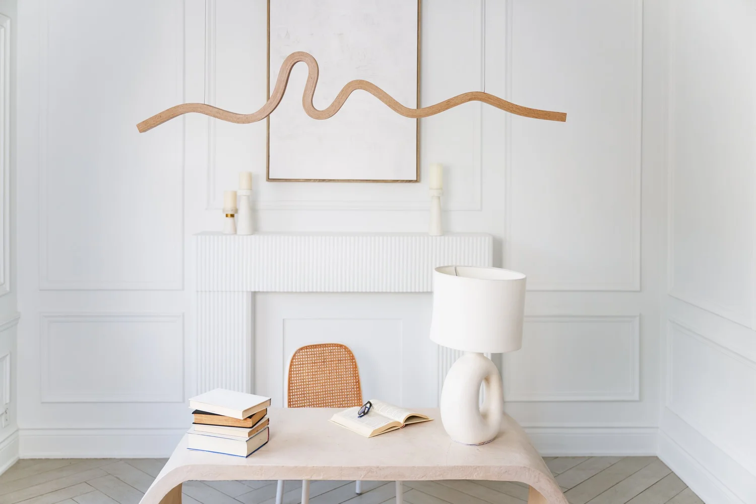 White Oak Bent Wood Pendant | Artisan Crafted Lighting | Loop Sail and ...