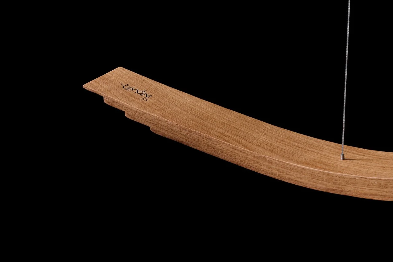 White Oak Bent Wood Pendant | Artisan Crafted Lighting | Loop Sail and ...