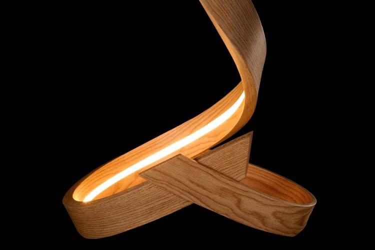 White Oak Bent Wood Pendant | Artisan Crafted Lighting | Loop Sail and ...