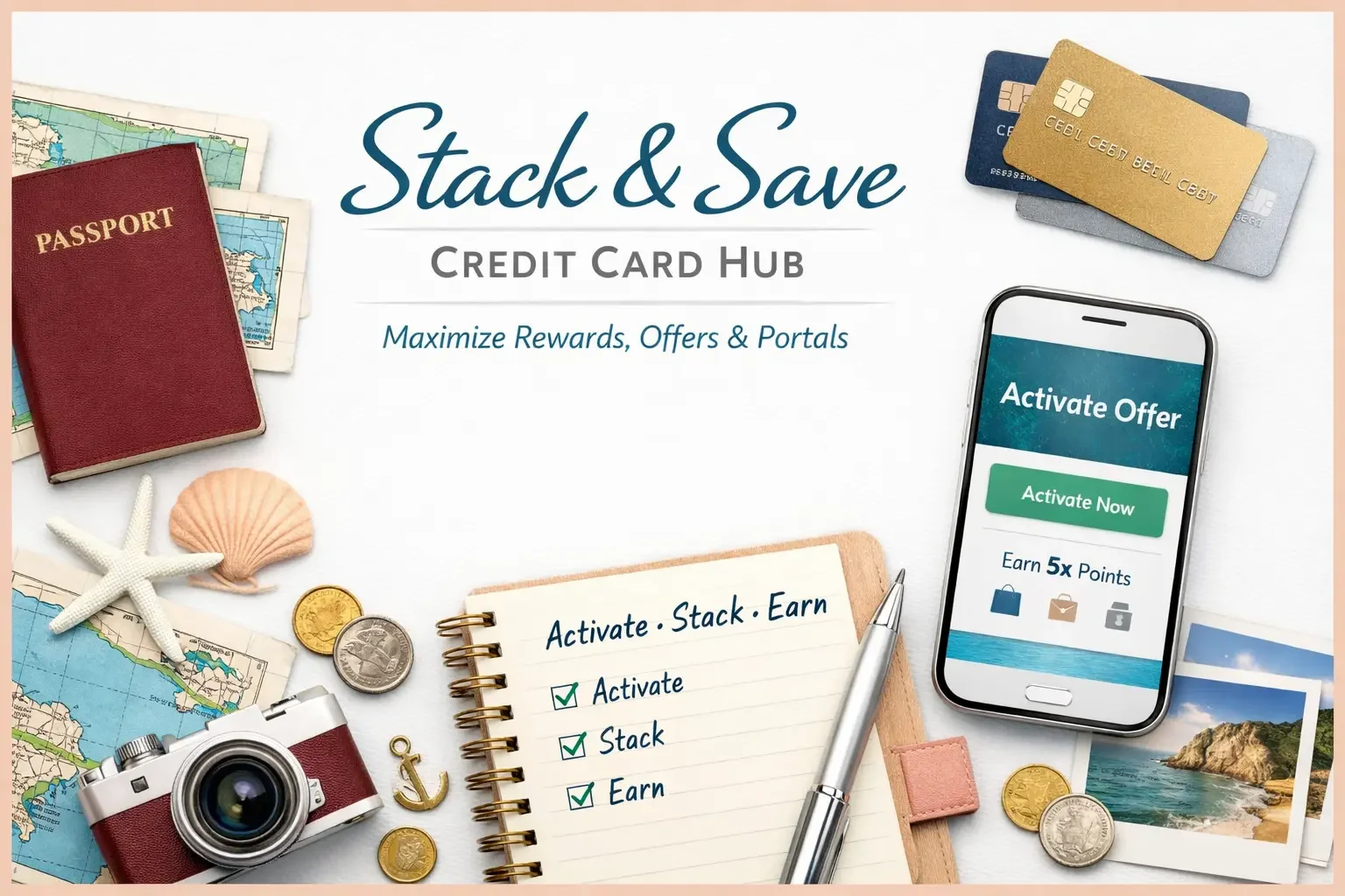 Credit Card Stacking Guide 2026 | Stack & Save Hub — No Point Left Behind