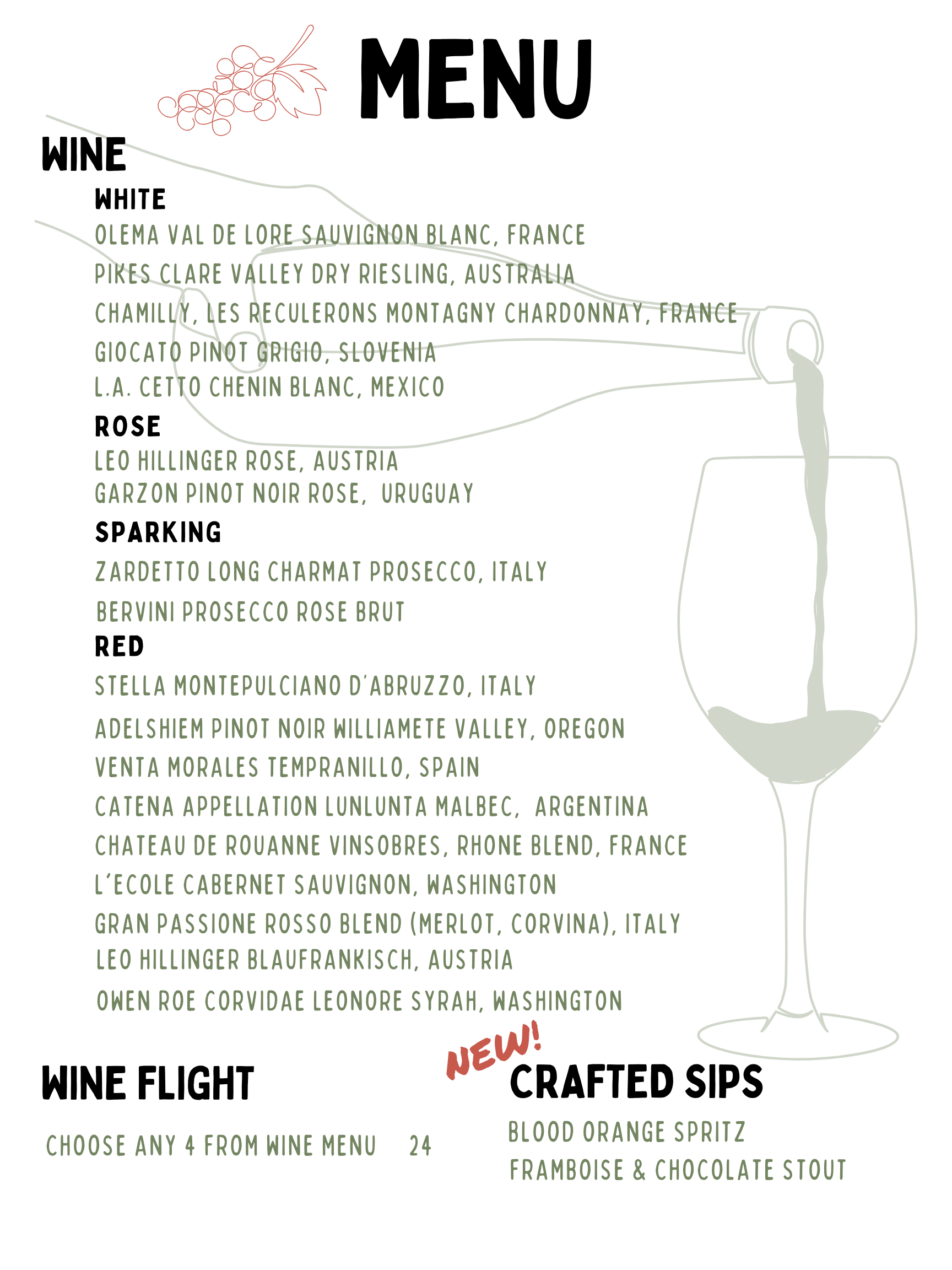 Lilburn's Best Wine Menu | The Bubbly Goat Wine Bar & Market
