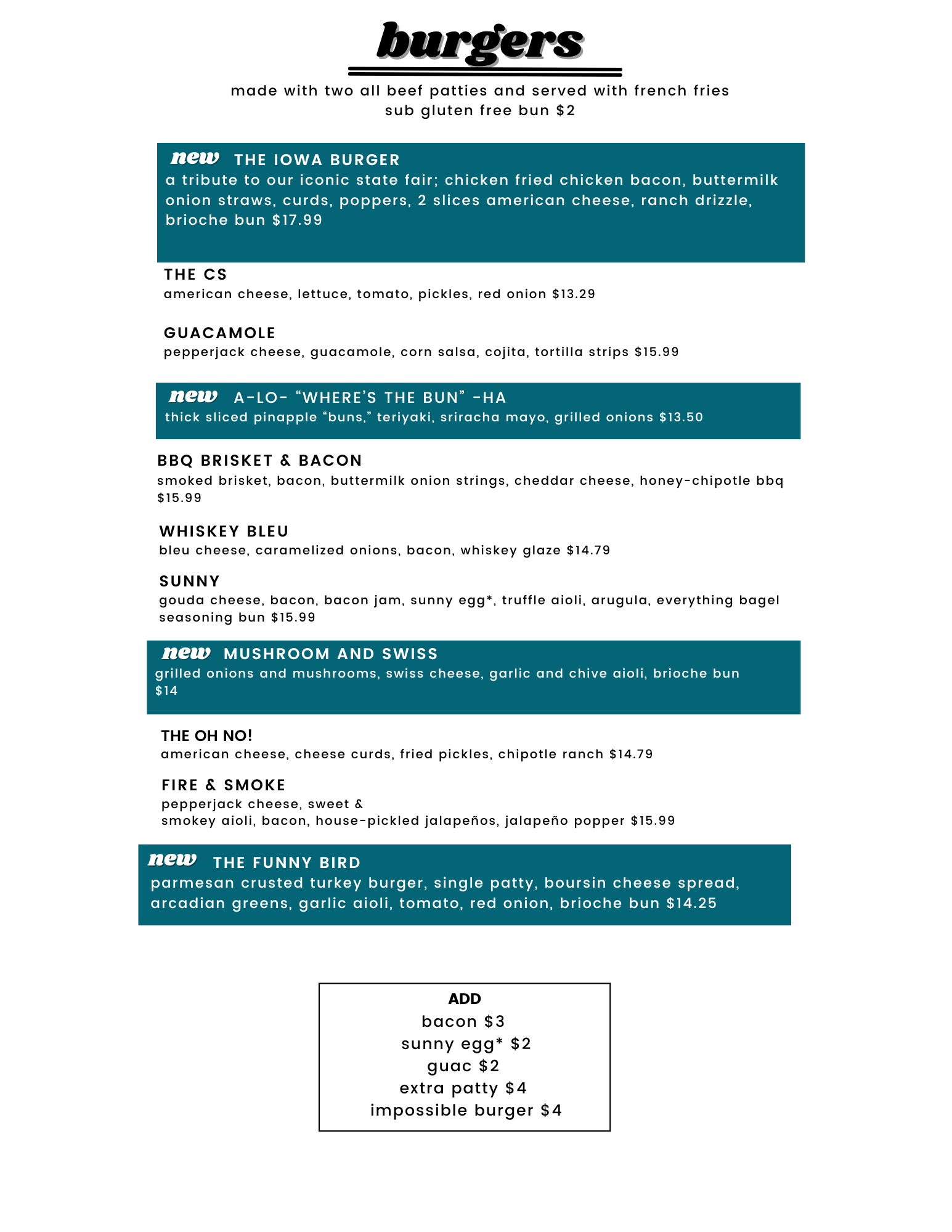 EAT — Central Standard Craft Beer and Burgers Bettendorf