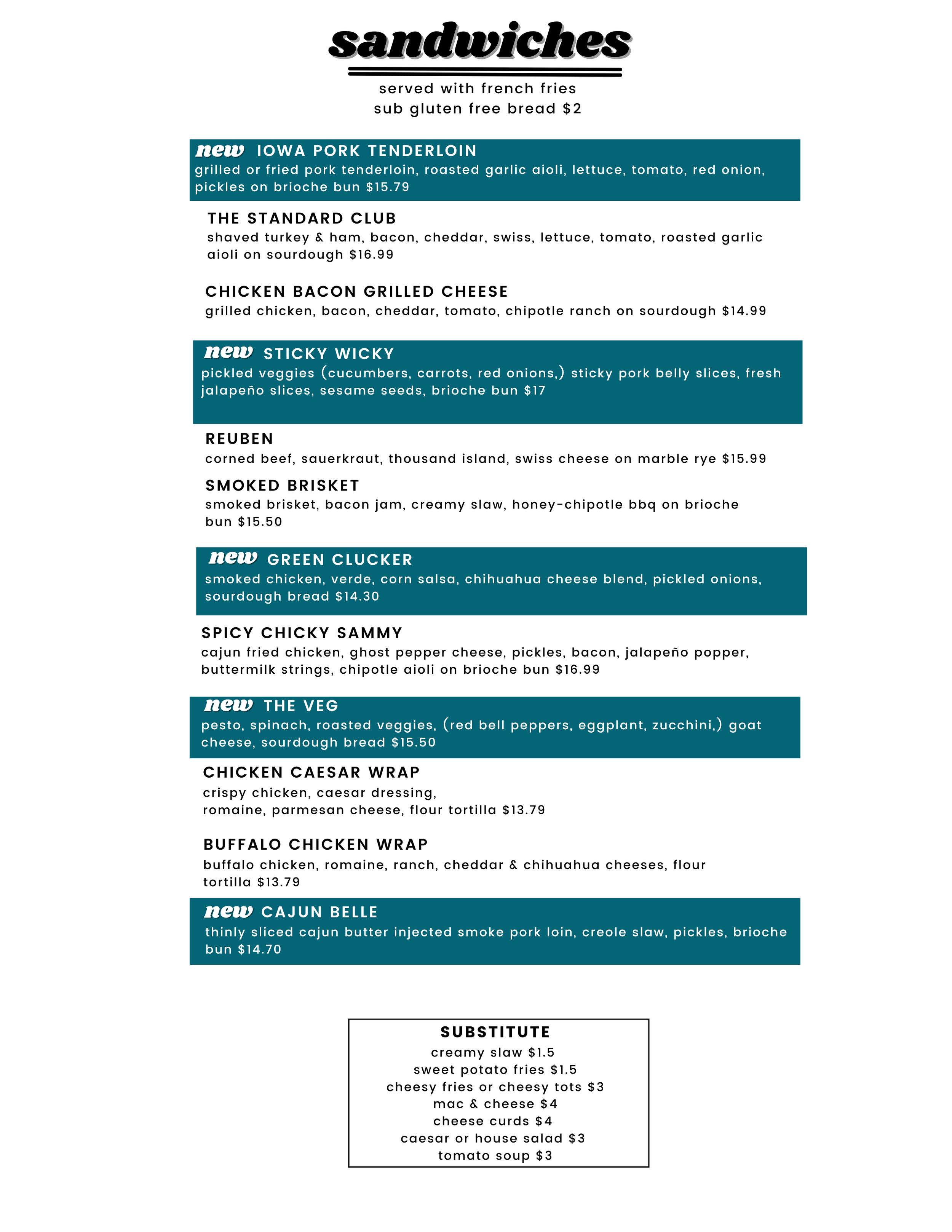 FOOD — 5ive Cities Brewing