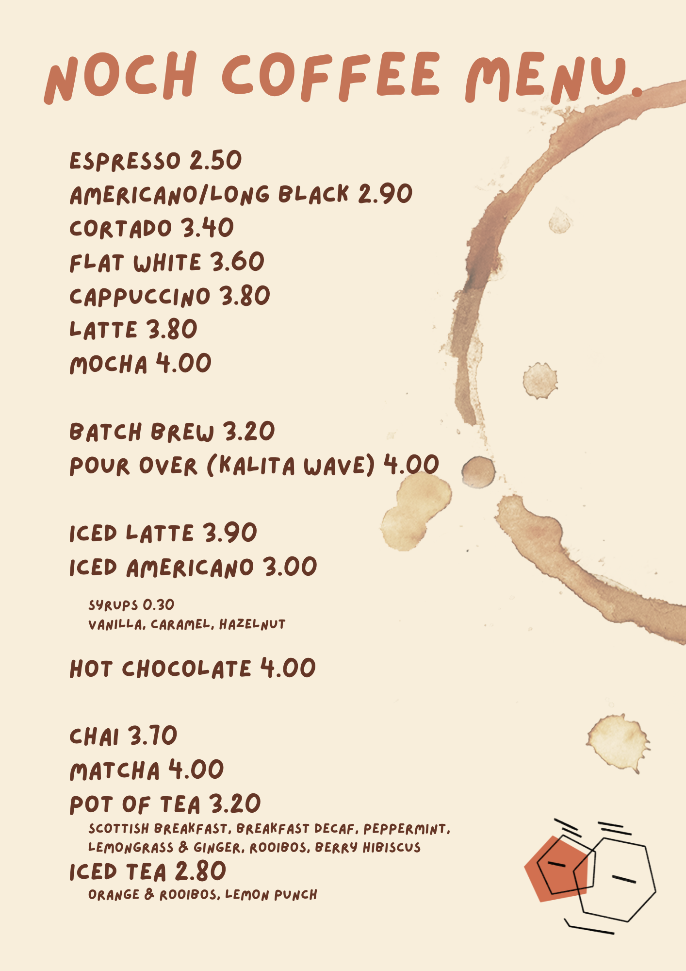 Our Coffee, Cakes & Food — Noch Coffee Co.