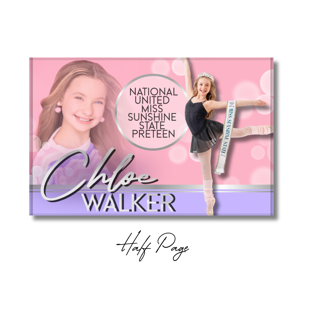 Custom Pageant Ad Pages for Competitors & Events | PageantPrints ...