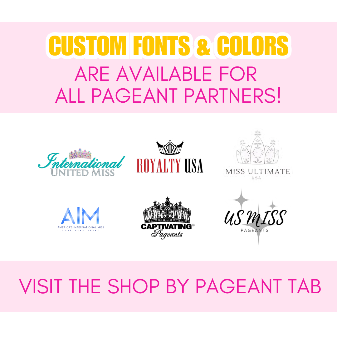 Custom Sash Tote Bags for Pageant Titleholders | Pageant Prints ...
