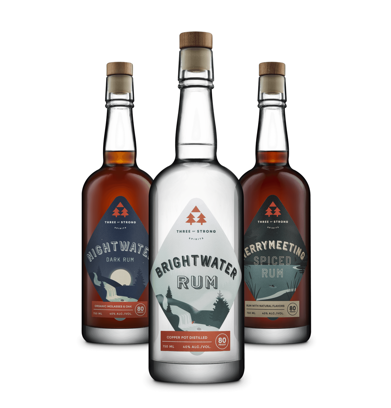 Three of Strong Spirits | Craft Spirits | Portland, ME Distillery