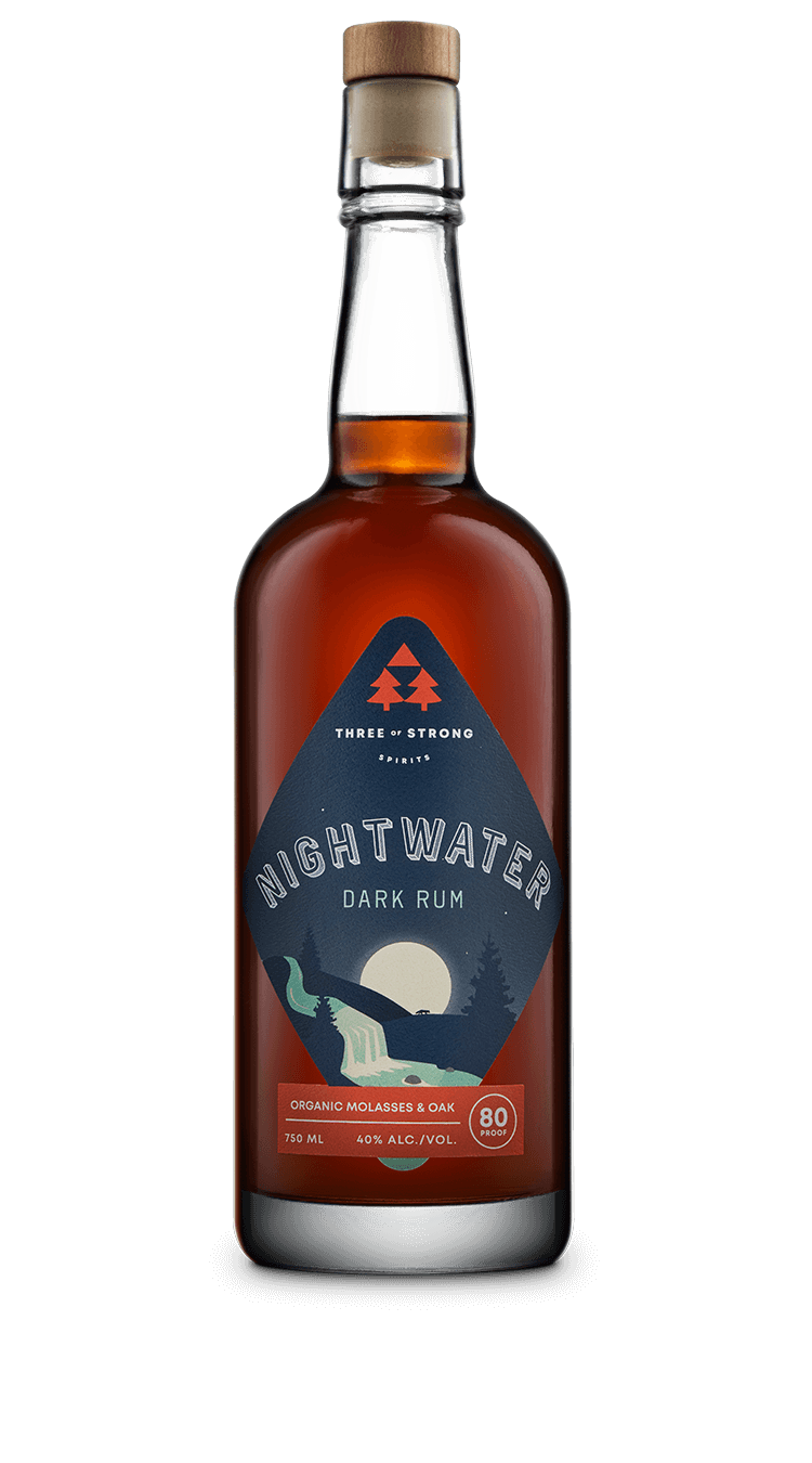 Nightwater | Three of Strong Spirits | Maine Craft Rum