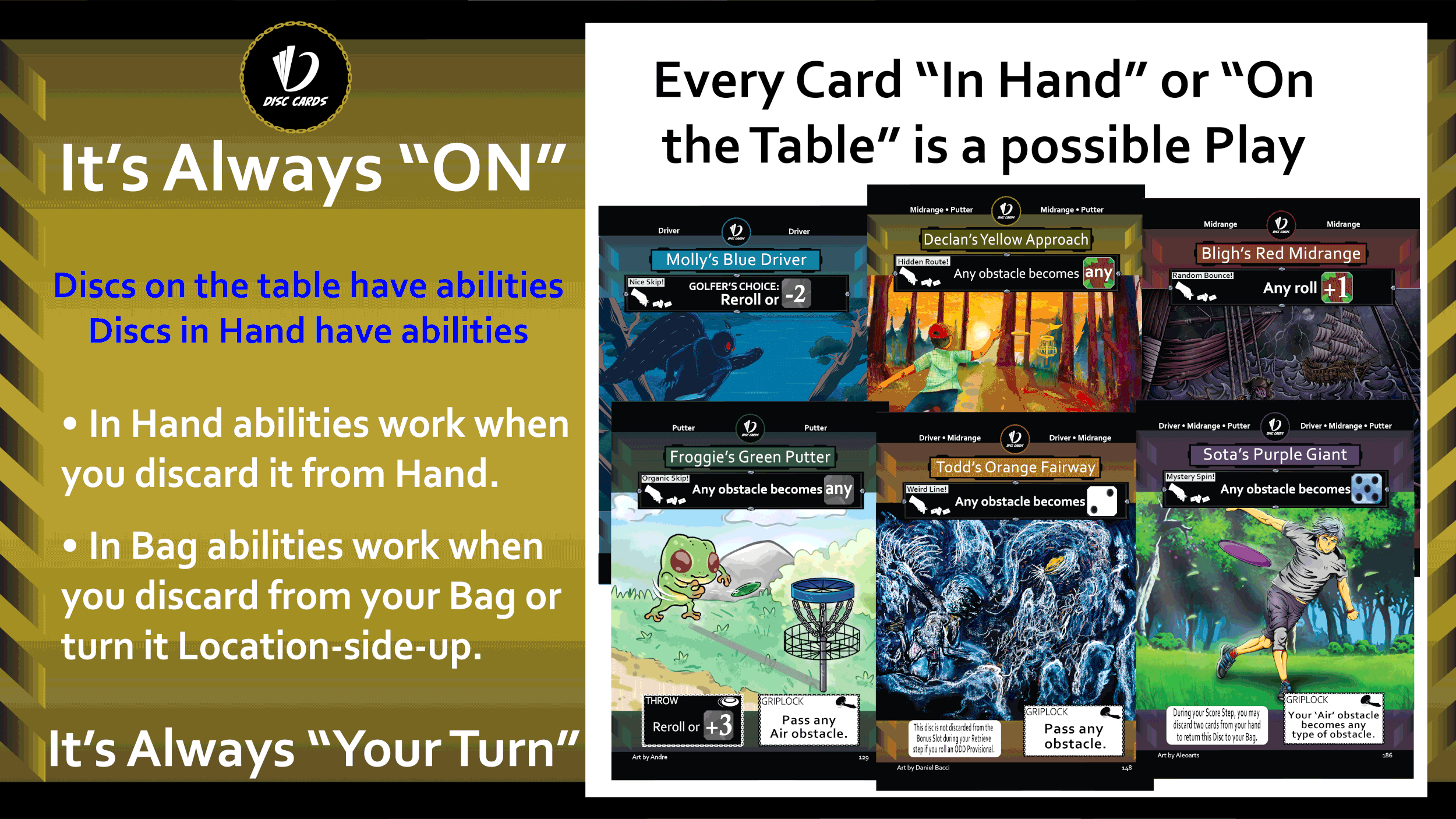 Disc Cards | Disc Golf Card & Dice Game