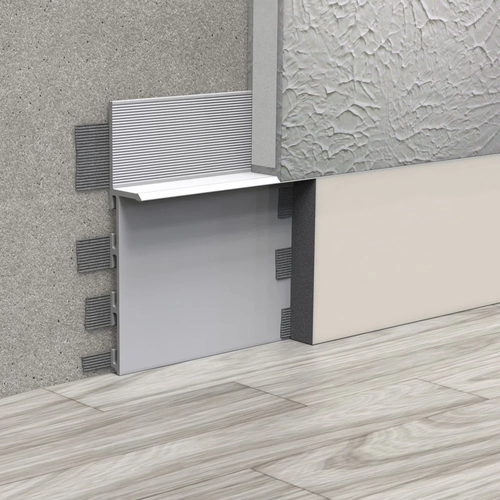 Different types of shadow gap skirting profiles — Shadow gap profile