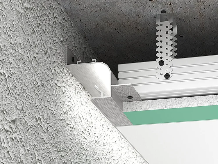 Ceiling shadow gap profile model TS 300 — Shadow gap profile